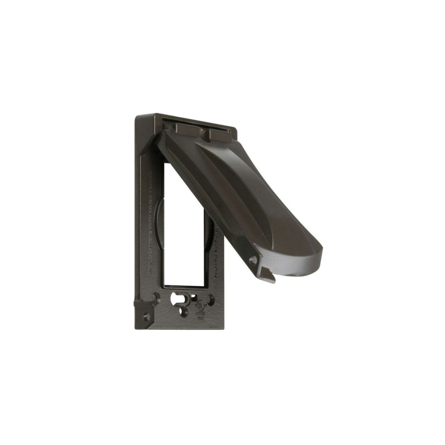 TayMac Rectangle Die-Cast Metal 1 gang Weatherproof Cover - Ace Hardware