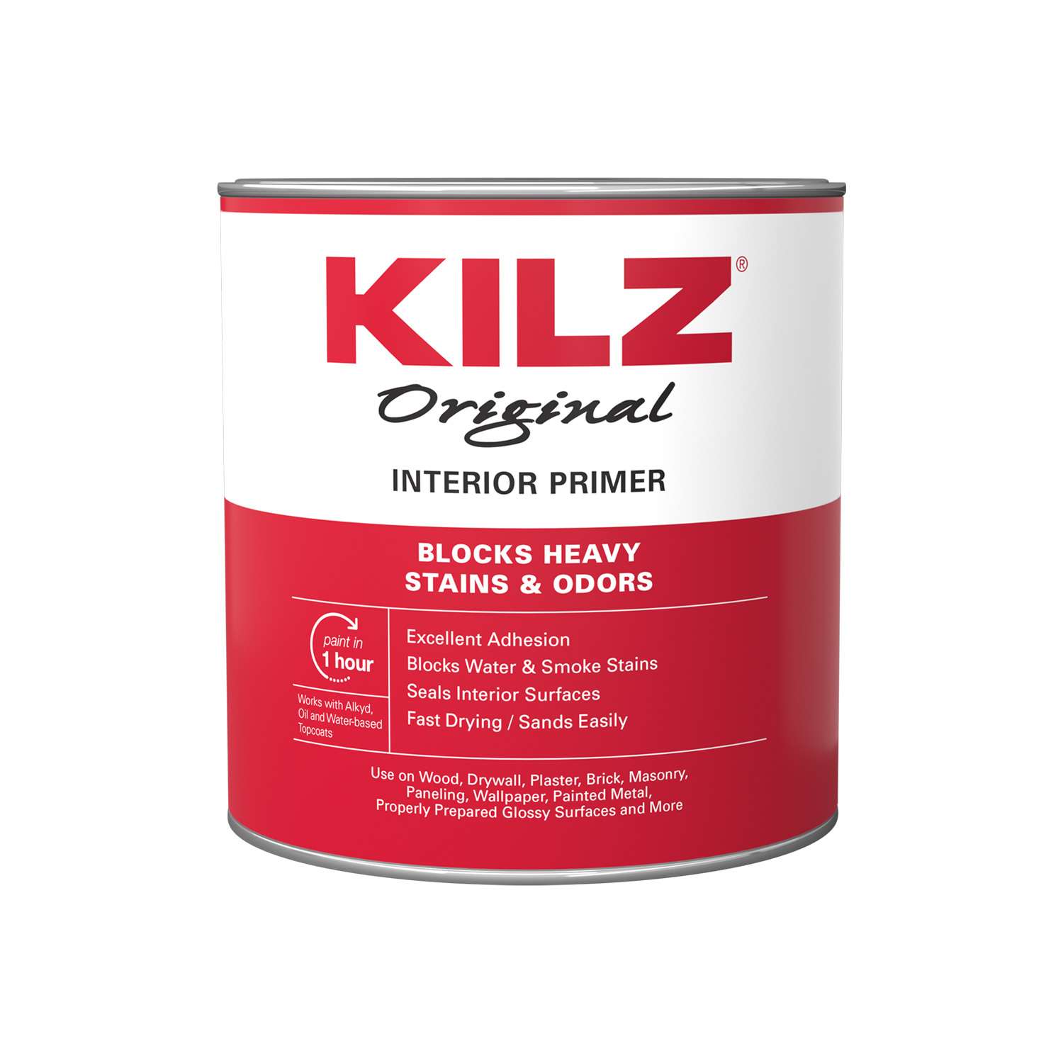 KILZ Original White Flat Oil-Based Oil Primer 1 qt - Ace Hardware
