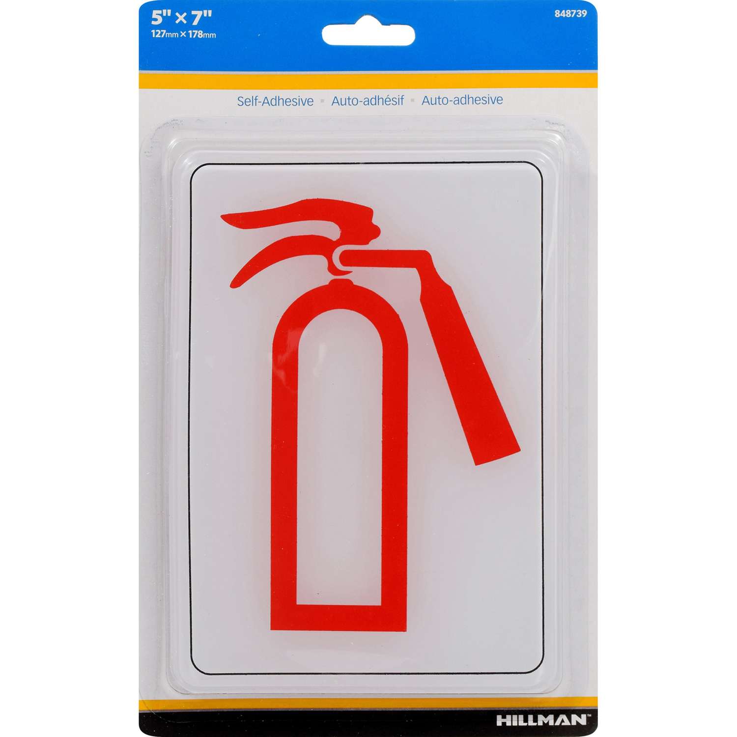 Hillman English White Fire Extinguisher Sign 7 in. H X 5 in. W - Ace ...