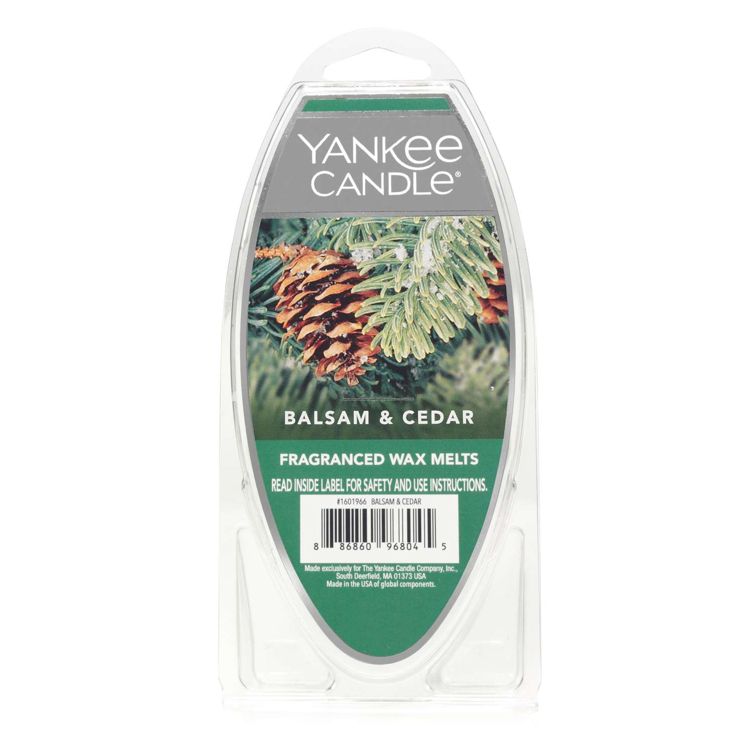 Yankee Candle Green Balsam and Cedar Scent Fragranced Wax Cubes Mfr ...