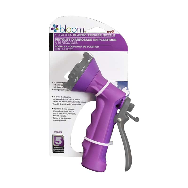 Bloom 10 Pattern Multi-Pattern Plastic Hose Nozzle - Ace Hardware