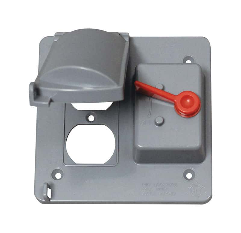 Sigma Engineered Solutions Square Plastic 2 gang Combo Box Cover - Ace ...