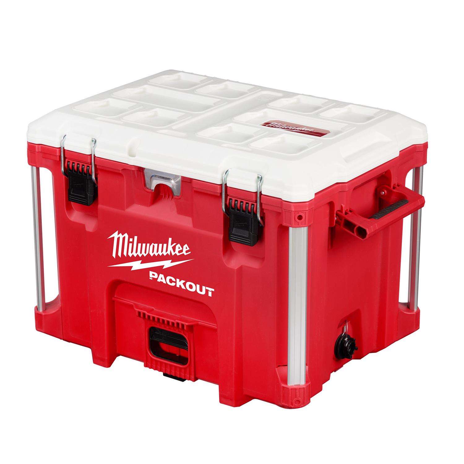 Milwaukee Packout Red/White 40 qt Cooler - Ace Hardware
