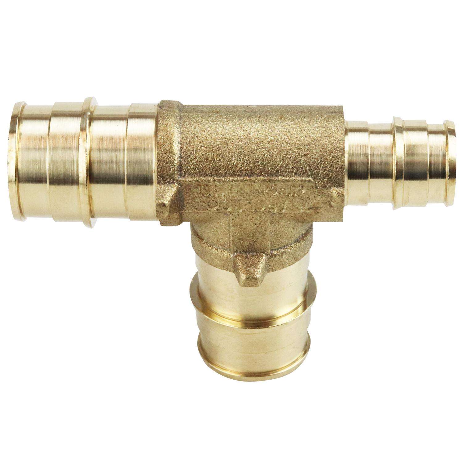 Apollo Expansion PEX / Pex A 3/4 in. Expansion PEX in to X 1/2 in. D PEX Brass Tee - Ace Hardware