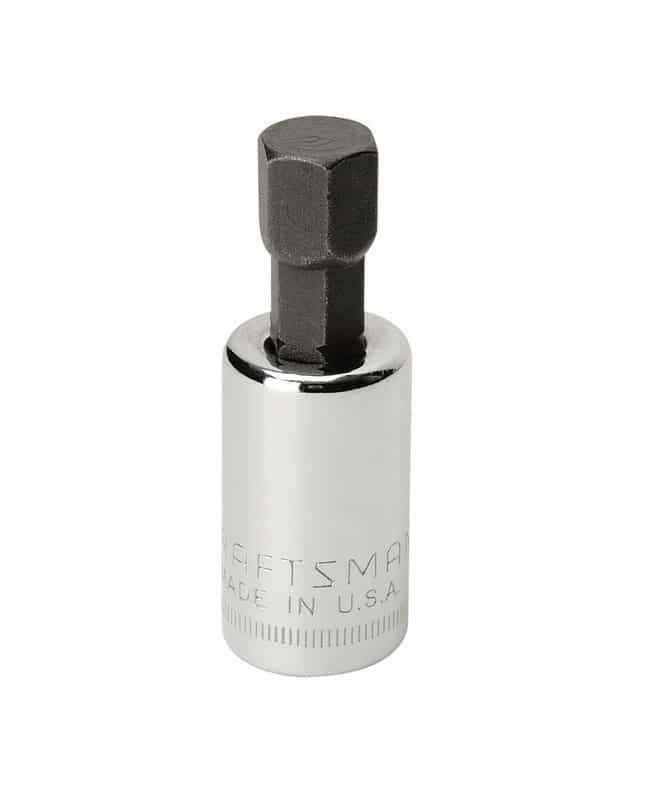 Craftsman 10 mm x 3/8 in. drive Metric 6 Point Standard Hex Bit Socket ...