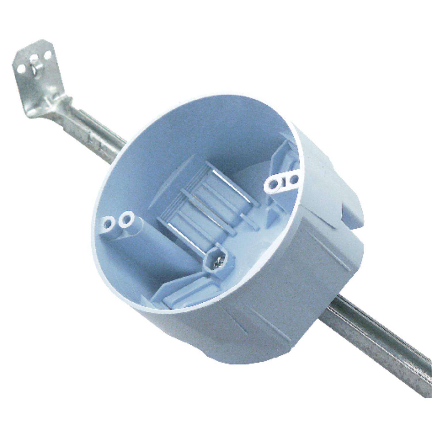 Cantex New Work 20 cu in Round PVC Ceiling Box Blue - Ace Hardware