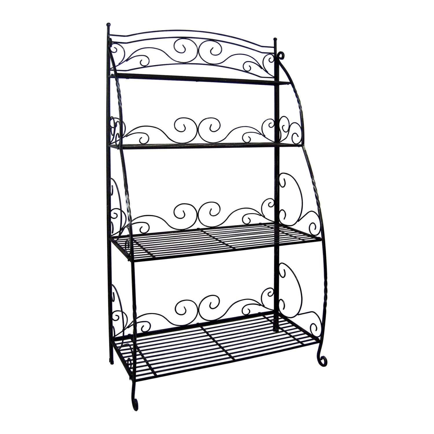 VegTrug 59 in. H Black Steel Plant Stand - Ace Hardware