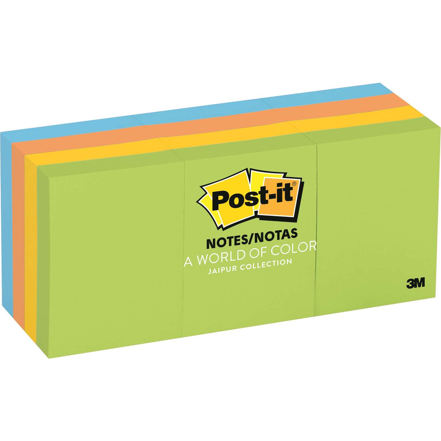 Post-it 2 in. W X 1.5 in. L Assorted Sticky Notes 12 pad - Ace Hardware