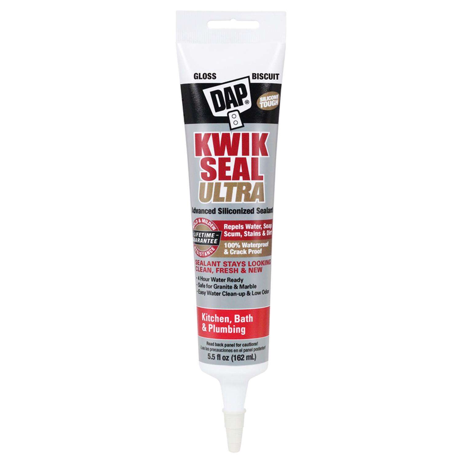 DAP Kwik Seal Ultra Biscuit Siliconized Acrylic Kitchen and Bath ...