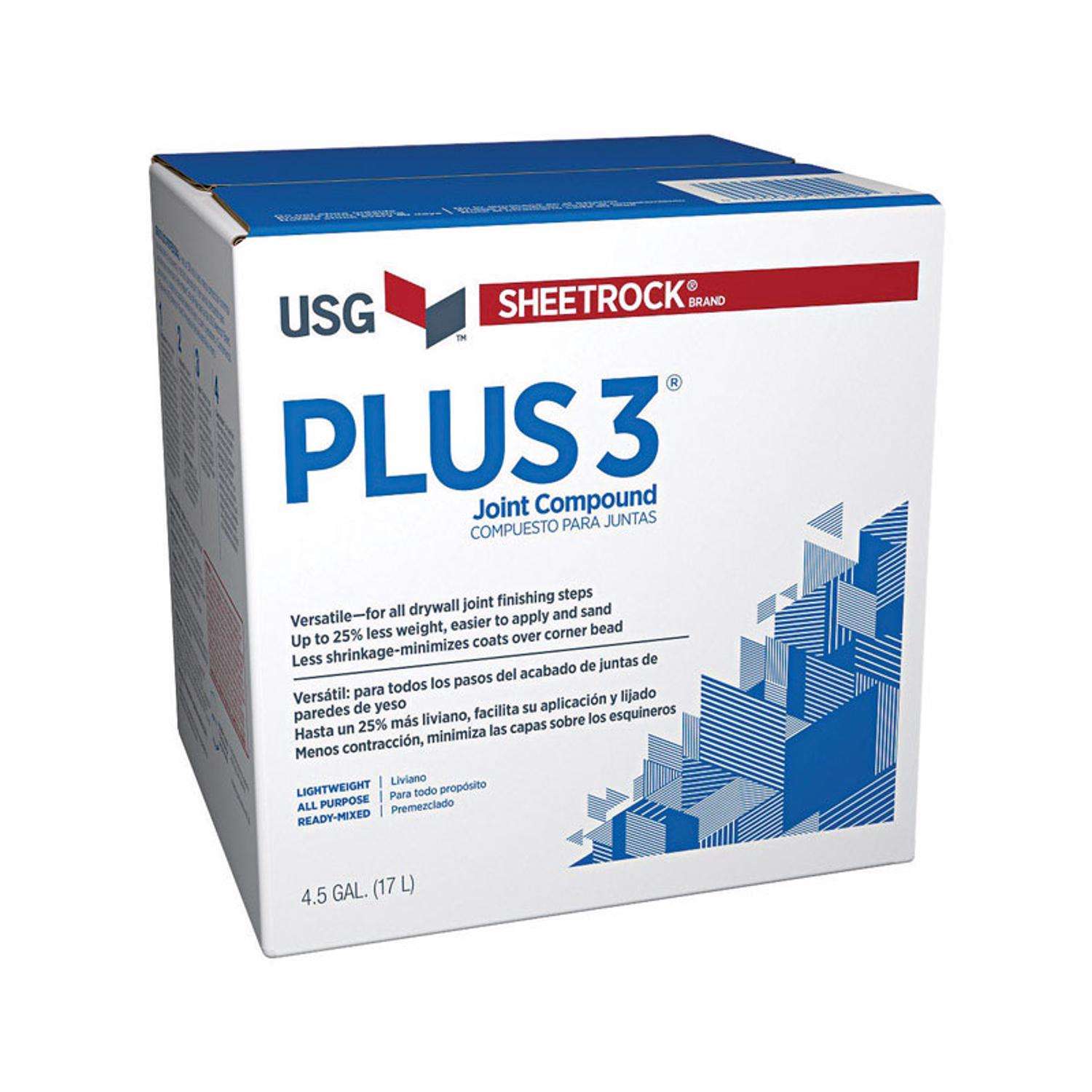USG Sheetrock Plus 3 White All Purpose Lightweight Joint Compound 4.5 ...