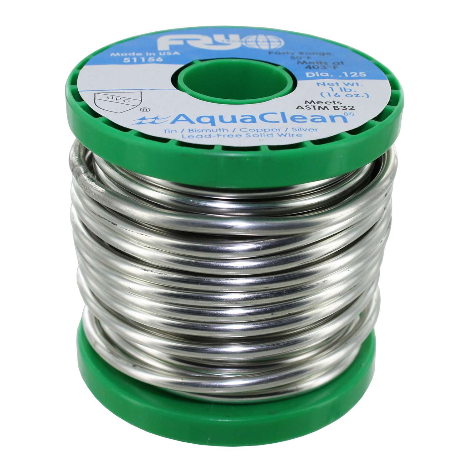Alpha Fry AquaClean 16 oz Lead-Free Solid Wire Solder 0.125 in. D Tin ...