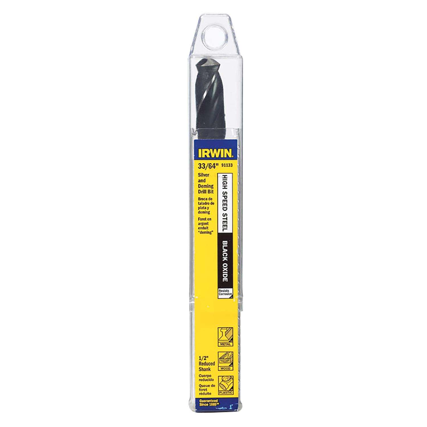 Irwin 33/64 in. X 6 in. L High Speed Steel Drill Bit 1 pc - Ace Hardware