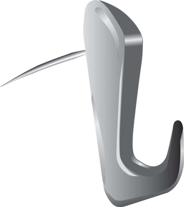 Hillman WallBiter Brass-Plated Small Picture Hook 45 lb 4 pk - Ace Hardware