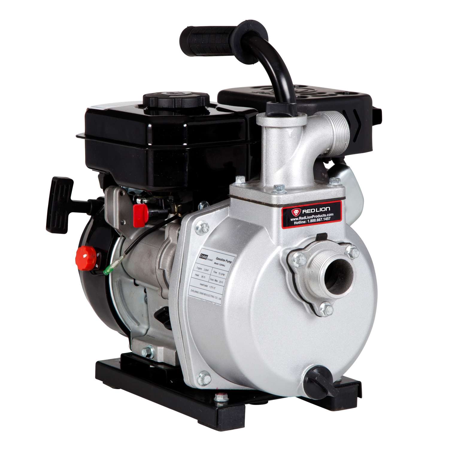 Red Lion 2.4 HP 3600 gph Aluminum Switchless Switch Gas Transfer Pump ...