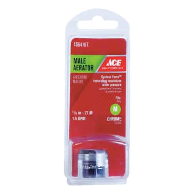 Ace Male Thread 15/16 in.-27M Chrome Faucet Aerator - Ace Hardware