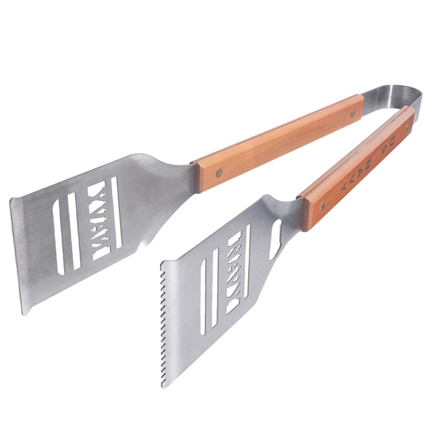 Sportula Military Stainless Steel Brown/Silver Grill Tongs 1 pc - Ace ...