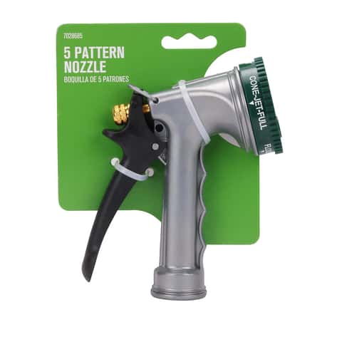 HomePlus 5 Pattern Adjustable Multi-Pattern Metal Hose Nozzle - Ace ...