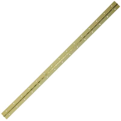Ace 1-1/2 in. W X 30 in. L Bright Brass Brass Continuous Hinge 1 pk ...