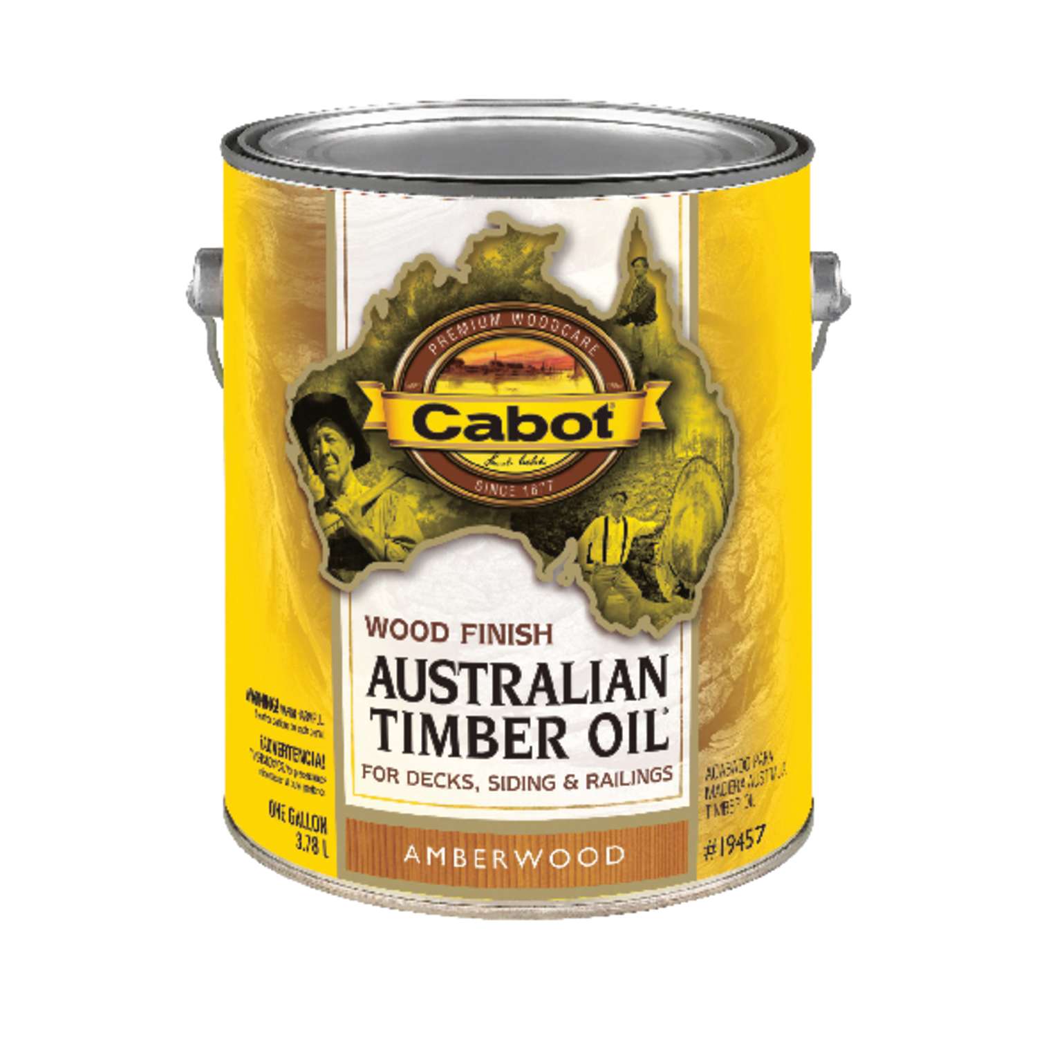 Cabot Transparent 19457 Amberwood Oil-Based Natural Oil/Waterborne ...