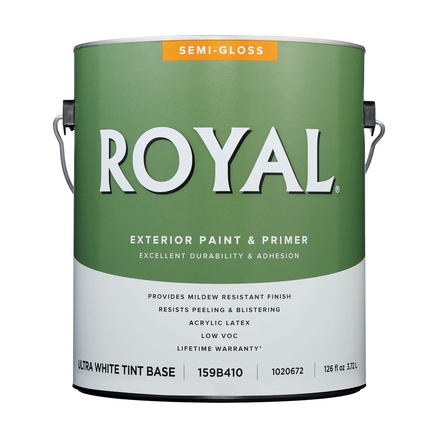 Royal Semi-Gloss Tint Base Ultra White Base Paint Exterior 1 gal - Ace ...