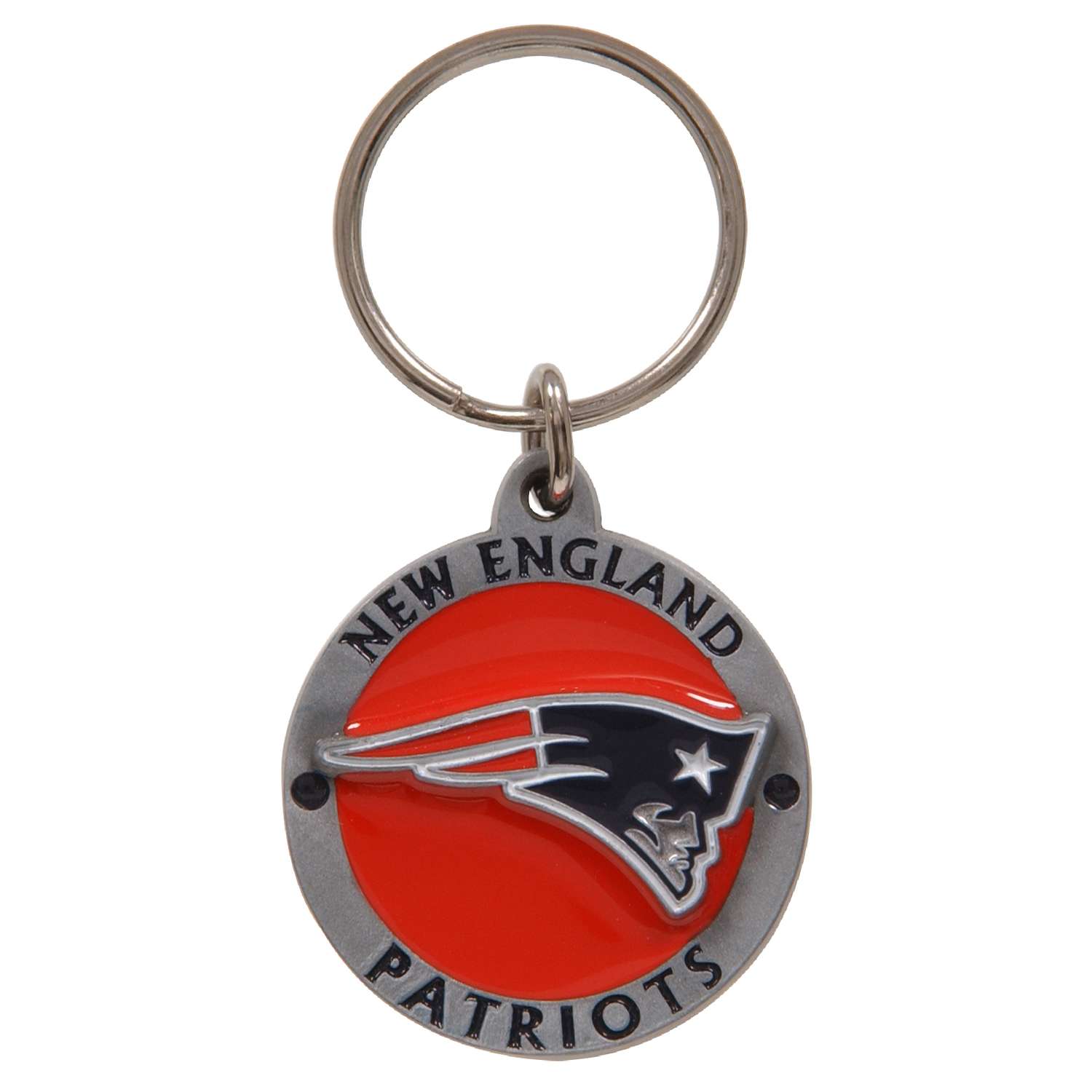 Hillman New England Patriots Metal Silver Decorative Key Chain - Ace ...
