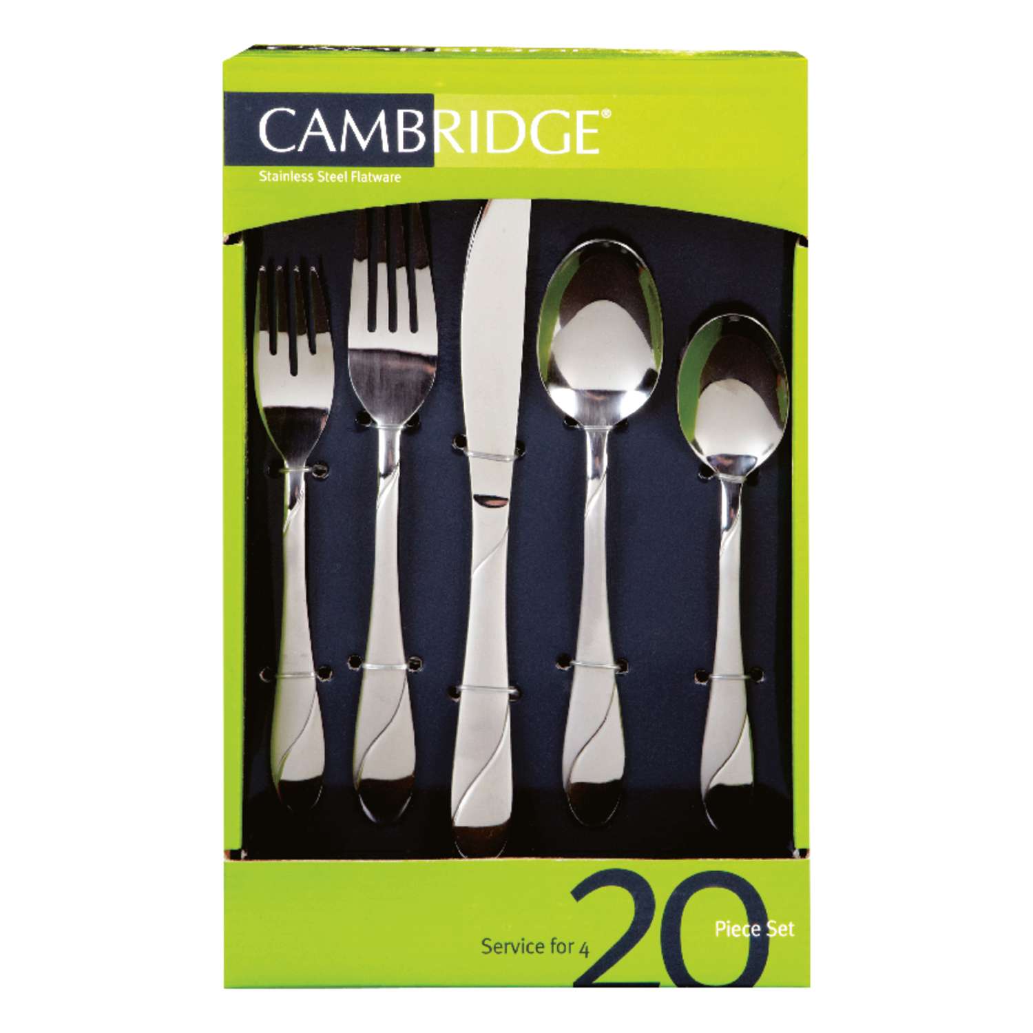 Cambridge Stainless Steel Sand finish Chromium Flatware Set - Ace Hardware