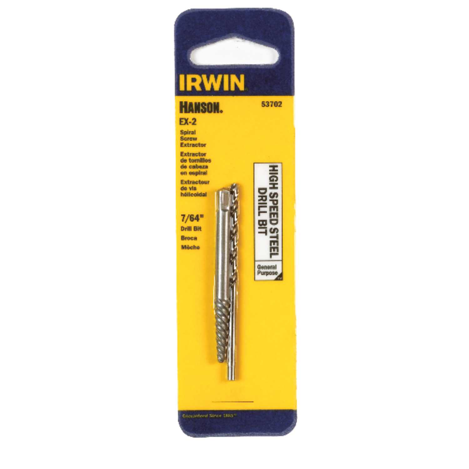Irwin Hanson 7/64 in. x 7/64 in. Dia. High Speed Steel Drill Bit ...