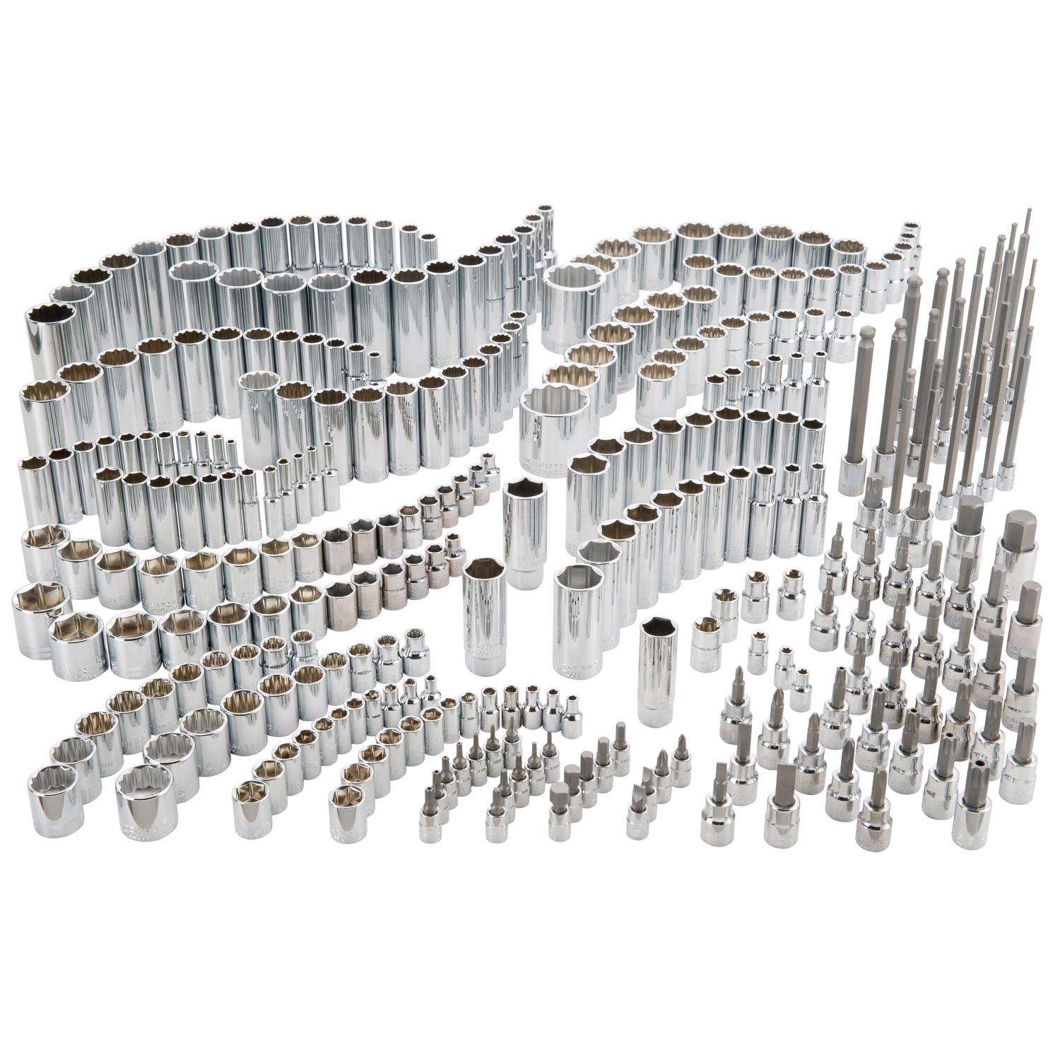 Craftsman 1/4 & 3/8 & 1/2 in. drive SAE 6 Point Socket Set 299 pc - Ace ...