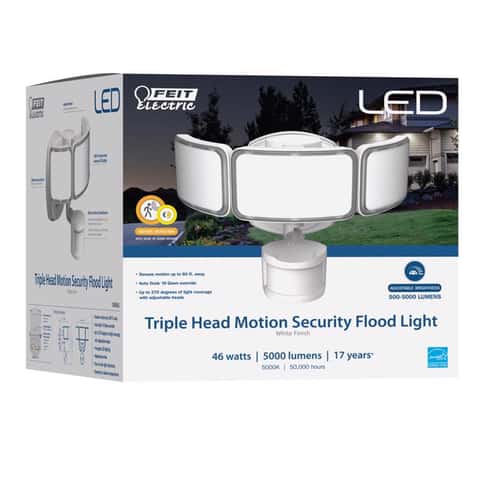Feit Motion-Sensing Hardwired LED White Security Floodlight - Ace Hardware