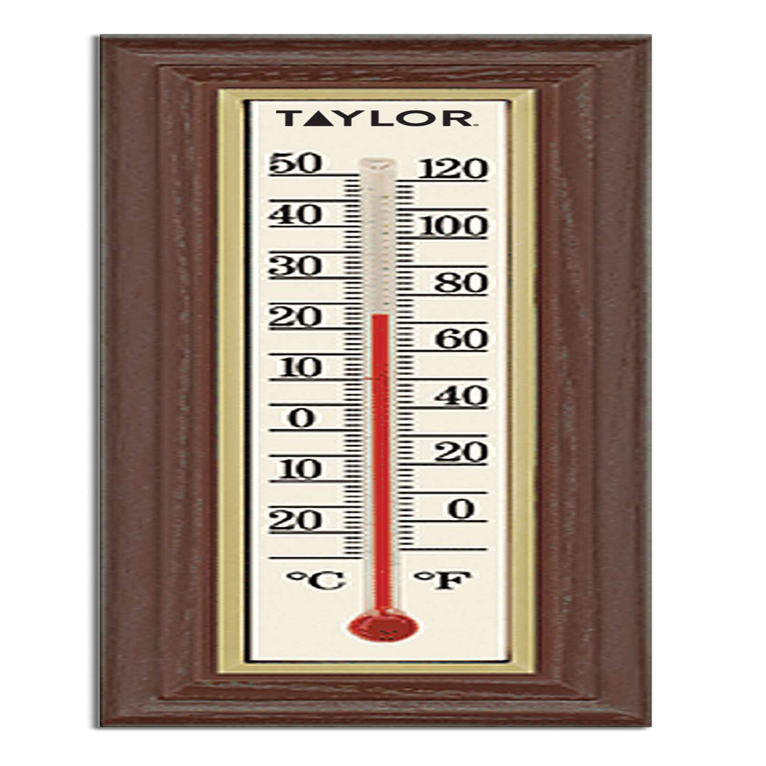 Taylor Wood Grain Thermometer Wood Brown 0 in. - Ace Hardware