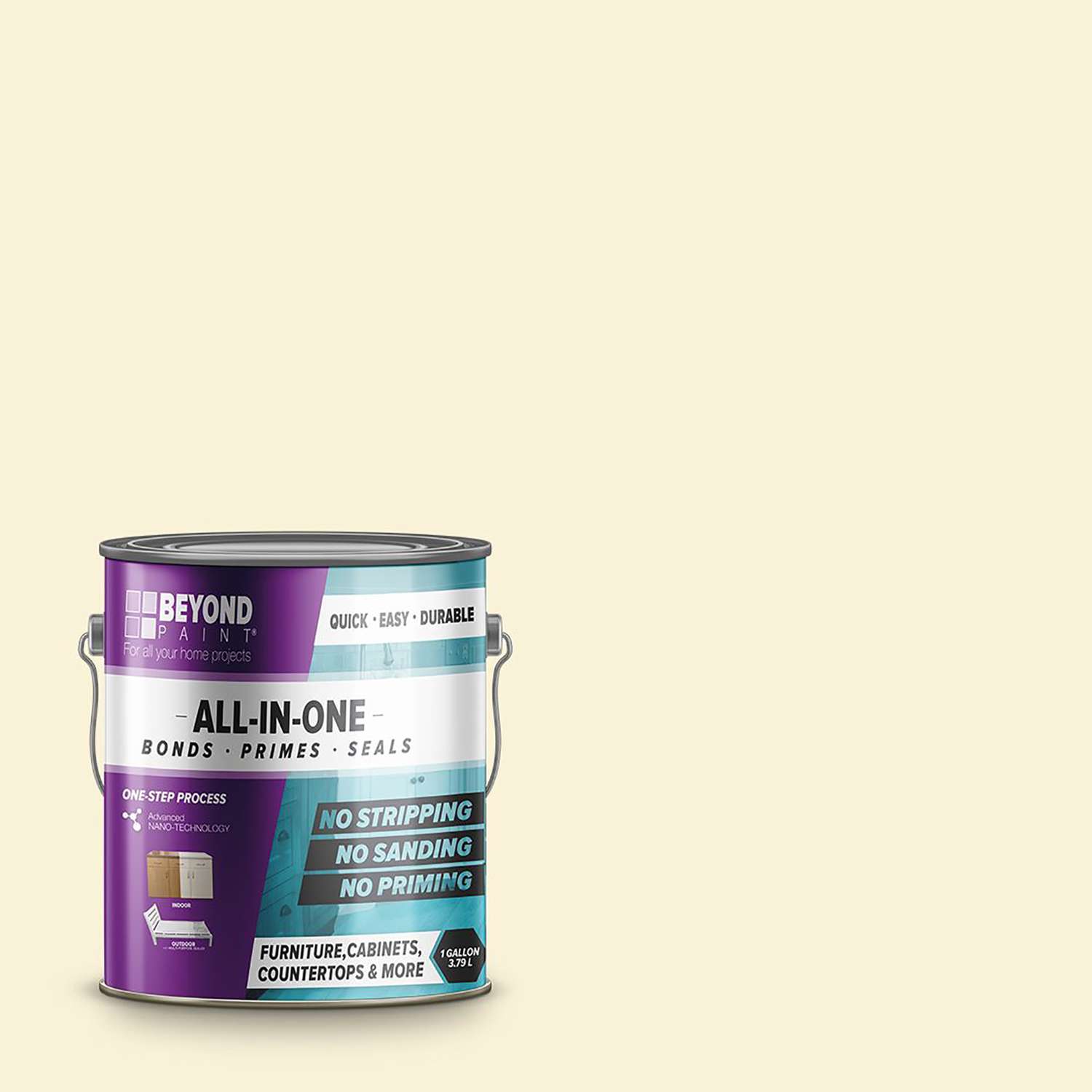 Beyond Paint Matte Off White Water-Based All-In-One Paint Exterior ...