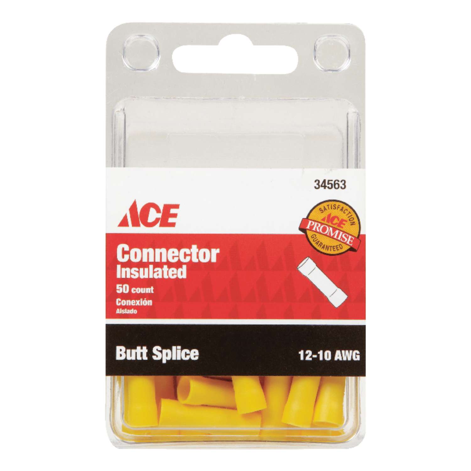 Ace Insulated Wire Butt Connector Yellow 50 pk - Ace Hardware