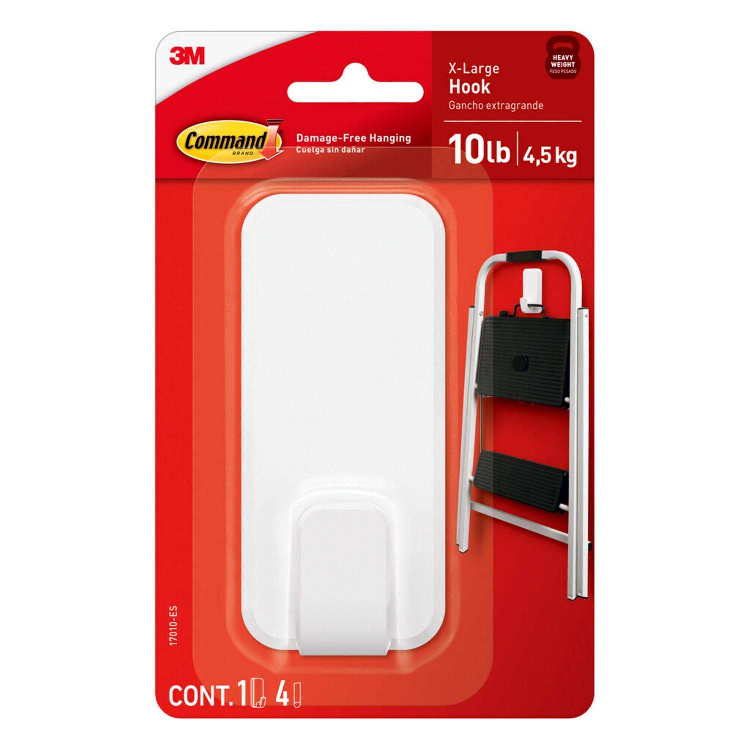 3M Command Extra Large Plastic Hook 4.47 in. L 1 pk - Ace Hardware