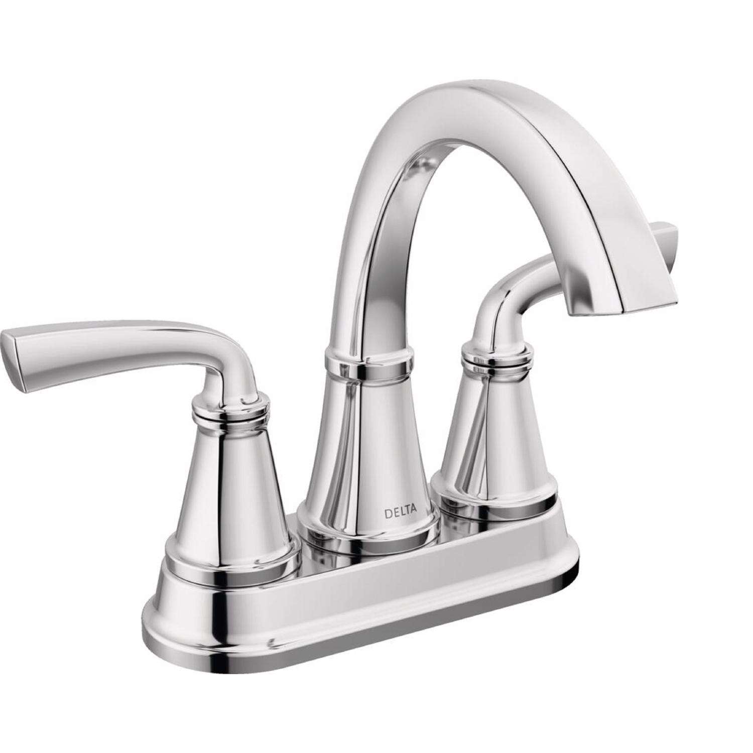 Delta Geist Chrome Centerset Bathroom Sink Faucet 4 in. - Ace Hardware