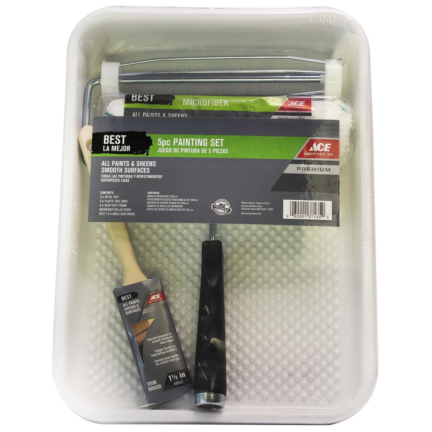 Ace Best Plastic 11 in. W X 15 in. L 1 qt Paint Tray Set - Ace Hardware