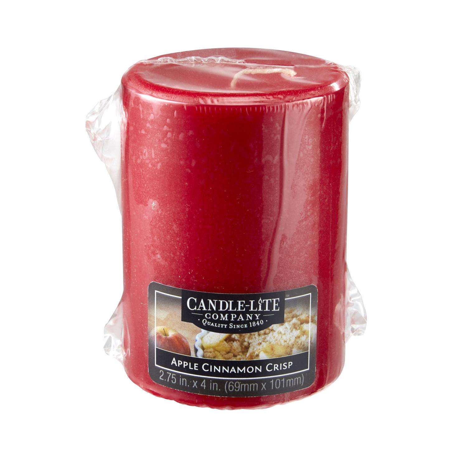 Candle-Lite Red Apple Cinnamon Crisp Scent Pillar Candle - Ace Hardware