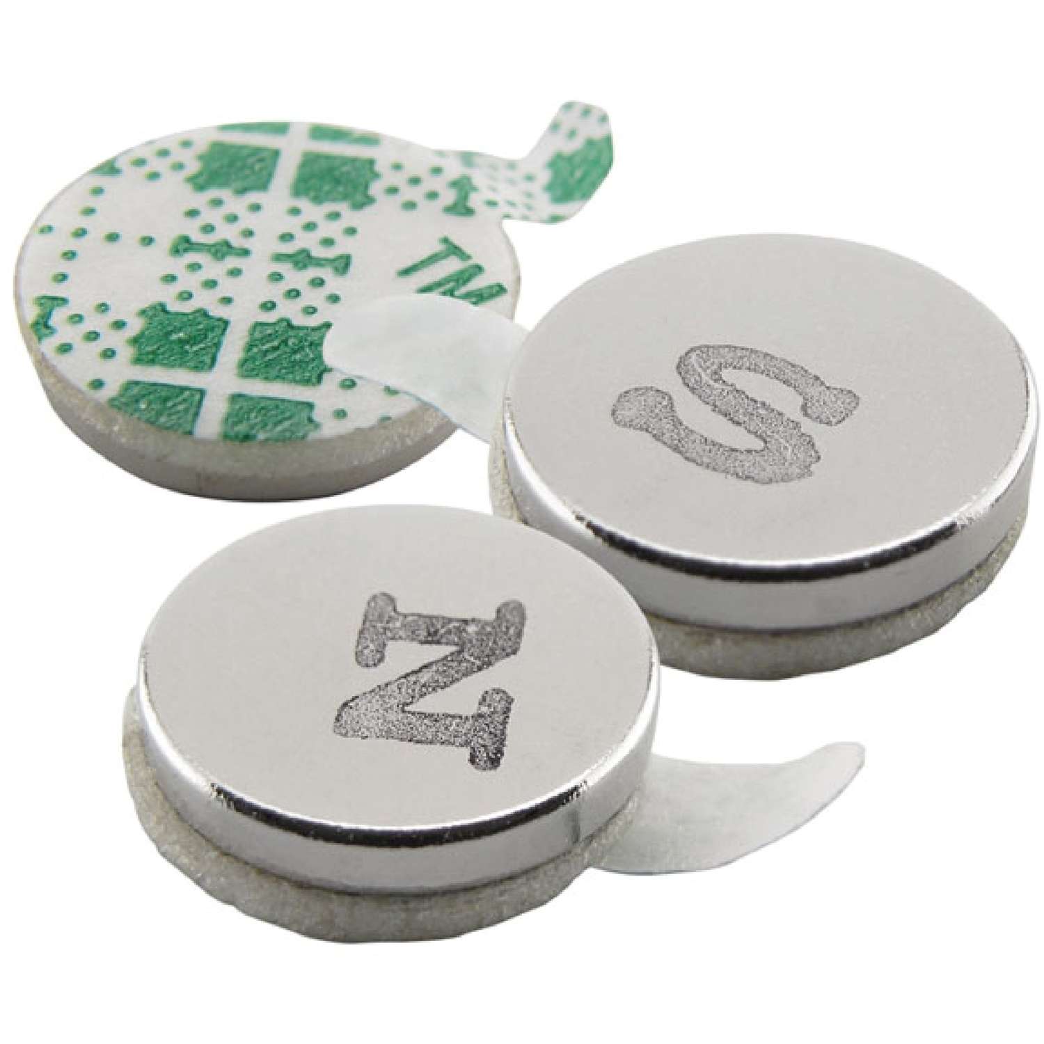 Magnet Source 0.375 in. L X 0.375 in. W Silver Disc Magnets with ...