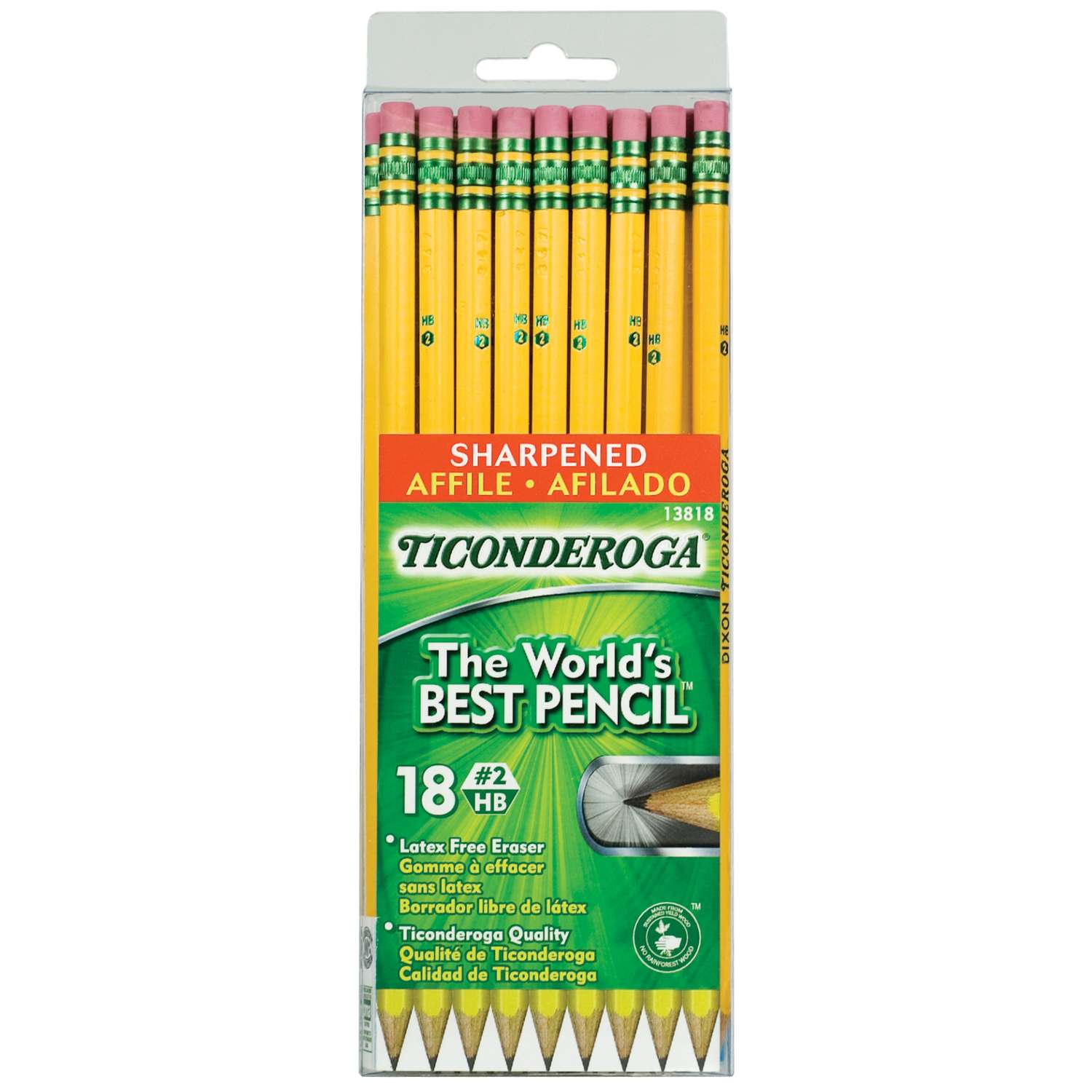 Ticonderoga #2HB Wood Pencil 18 pk - Ace Hardware
