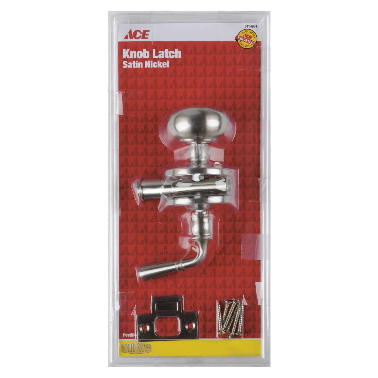Ace Satin Nickel Brass Screen Storm Door Latch 1 pk - Ace Hardware