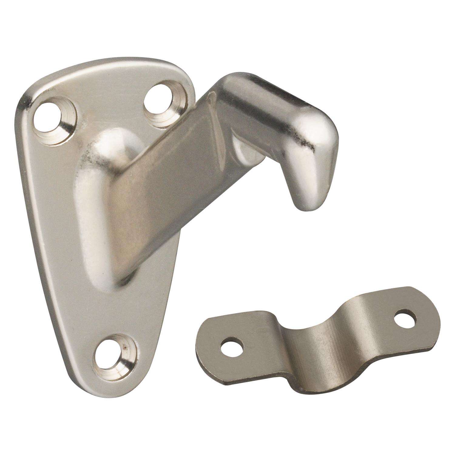 National Hardware Silver Zinc Die Cast w/Steel Strap Handrail Bracket 3 ...