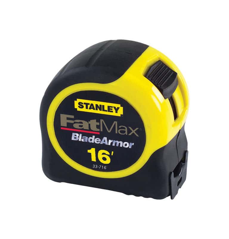 Stanley FatMax 16 ft. L x 1.25 in. W Tape Measure Black/Yellow 1 pk ...