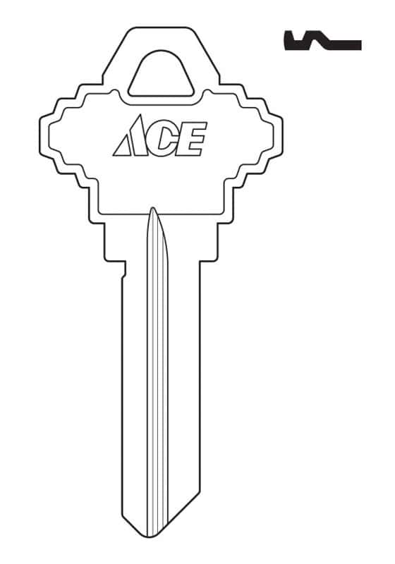 Ace House/Office Key Blank Single For Schlage Locks Mfr# 86349 - Ace ...