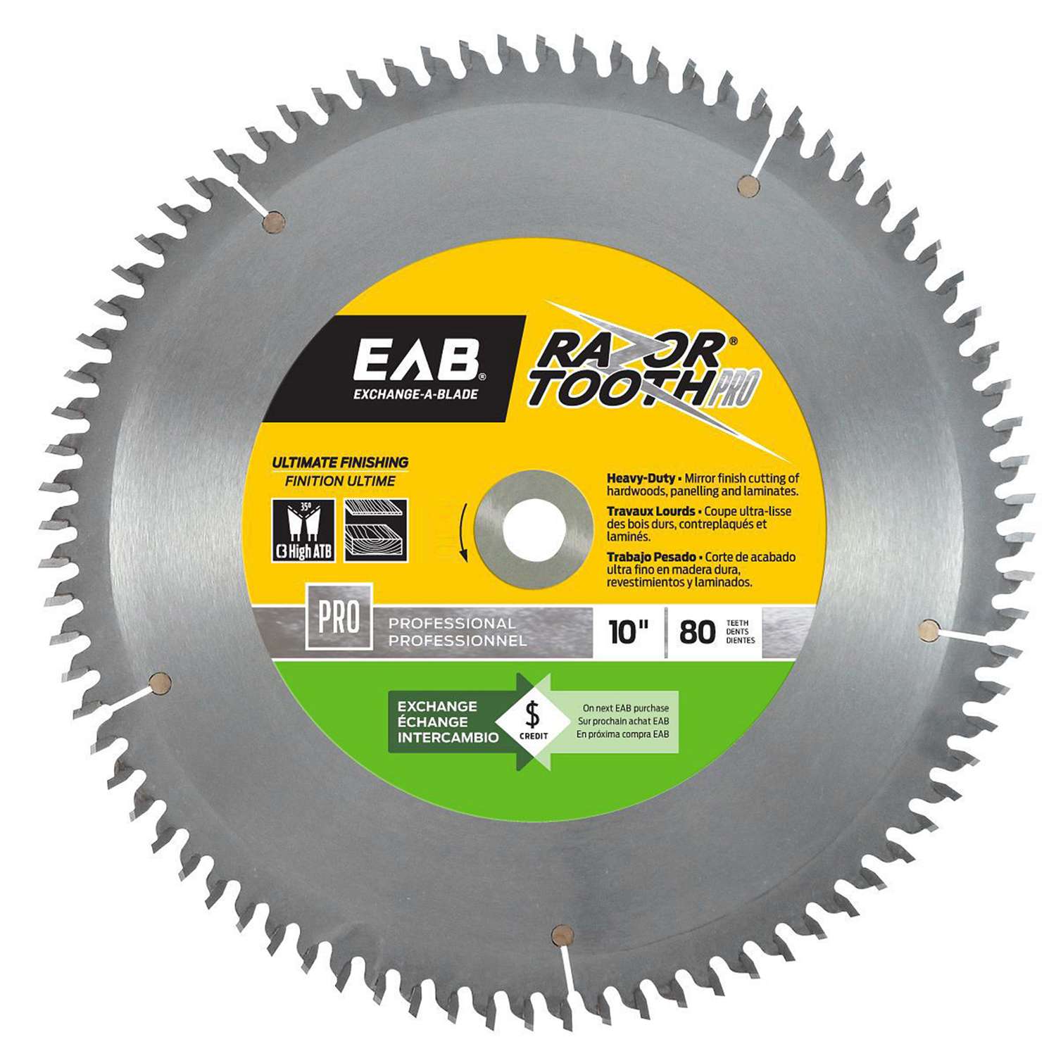 Exchange-A-Blade RazorTooth 10 in. D X 5/8 in. Carbide Finishing Saw ...
