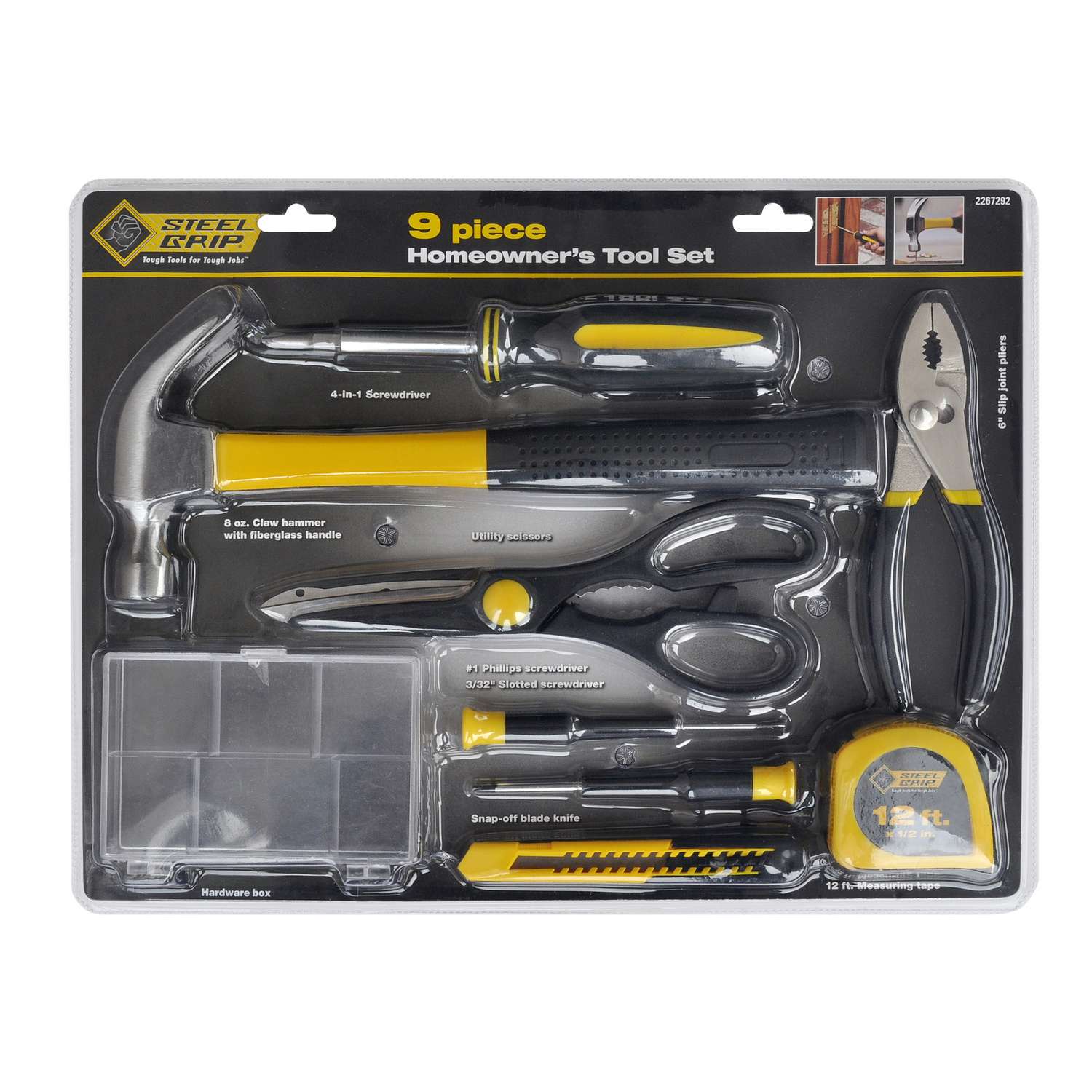 Steel Grip Tool Kit 9 pc - Ace Hardware