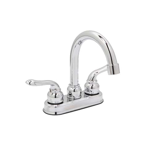 Huntington Brass Isabelle Chrome Centerset Bathroom Sink Faucet 4 in ...