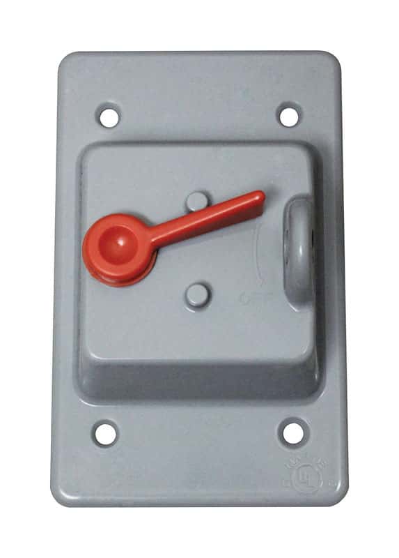 Sigma Electric Rectangle Plastic 1 gang Toggle Switch Cover For Wet ...
