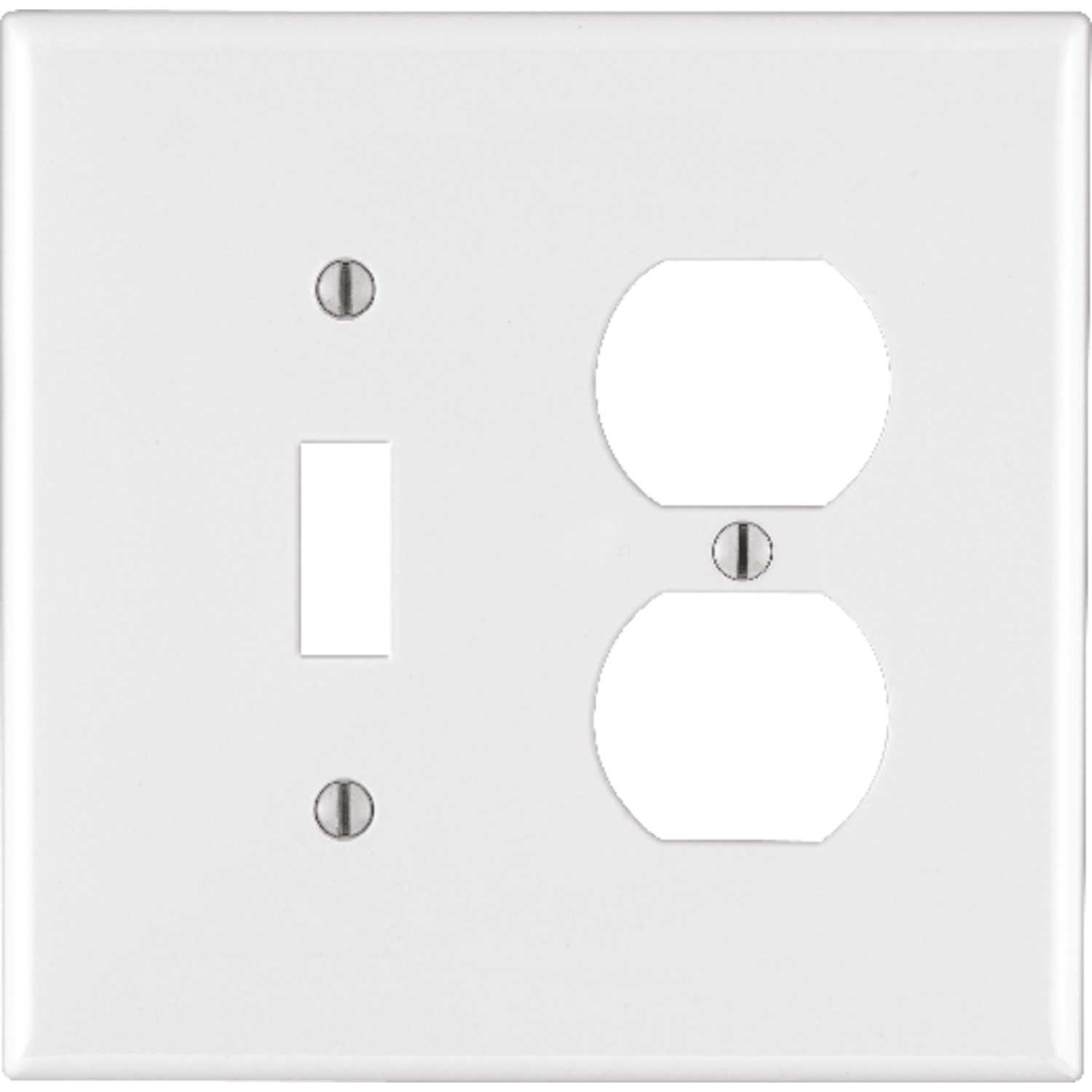 Leviton Midway White 2 gang Nylon Duplex/Toggle Wall Plate 1 pk - Ace ...