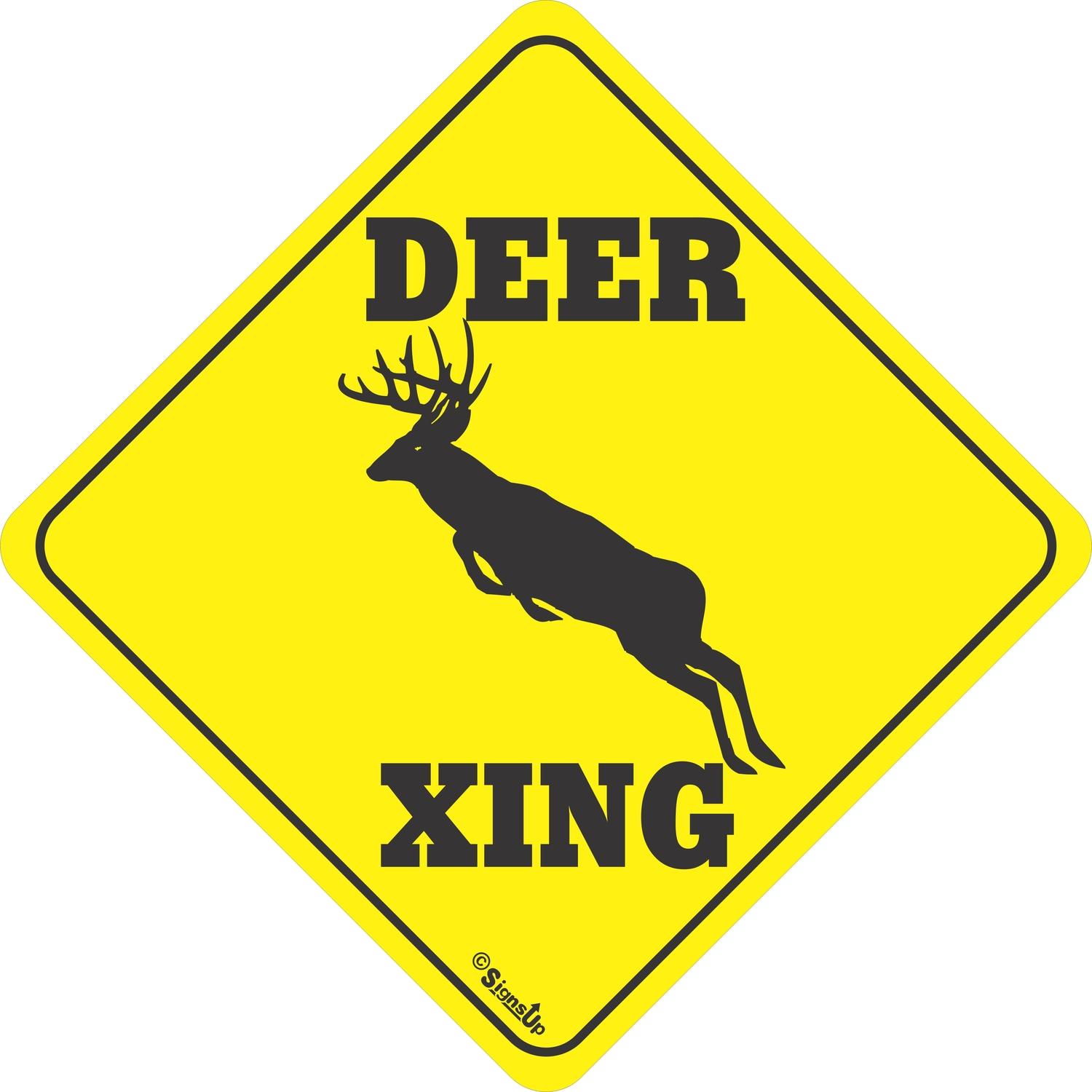 Signs Up English Yellow Crossing Sign 11 in. H X 11 in. W - Ace Hardware