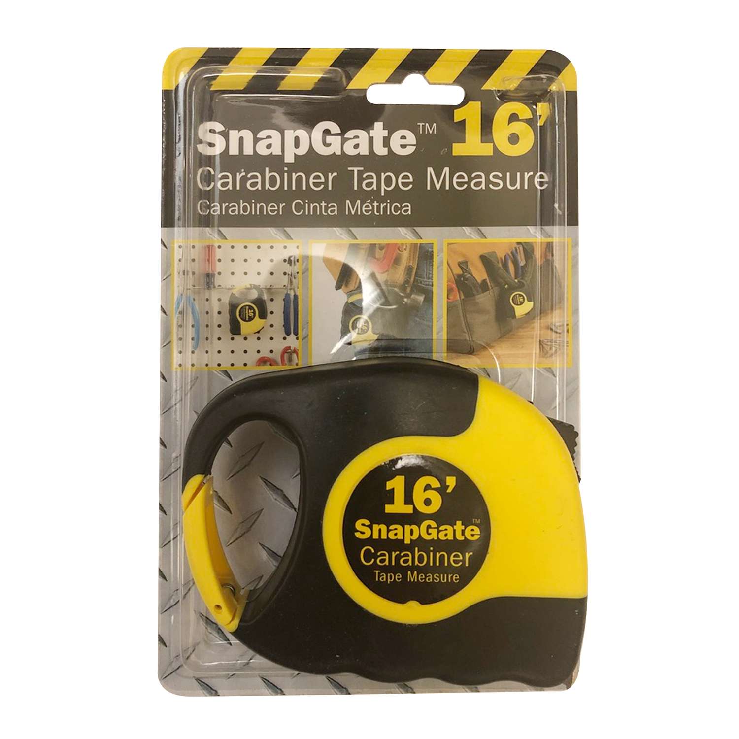 SnapGate 16 ft. L X 1 in. W Carabiner Tape Measure 1 pk - Ace Hardware