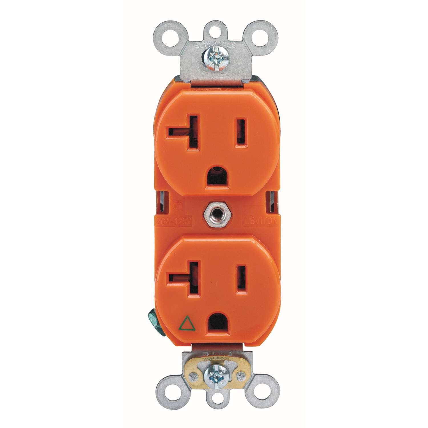 Leviton 20 amps 125 V Duplex Orange Outlet 5-20R 1 pk - Ace Hardware